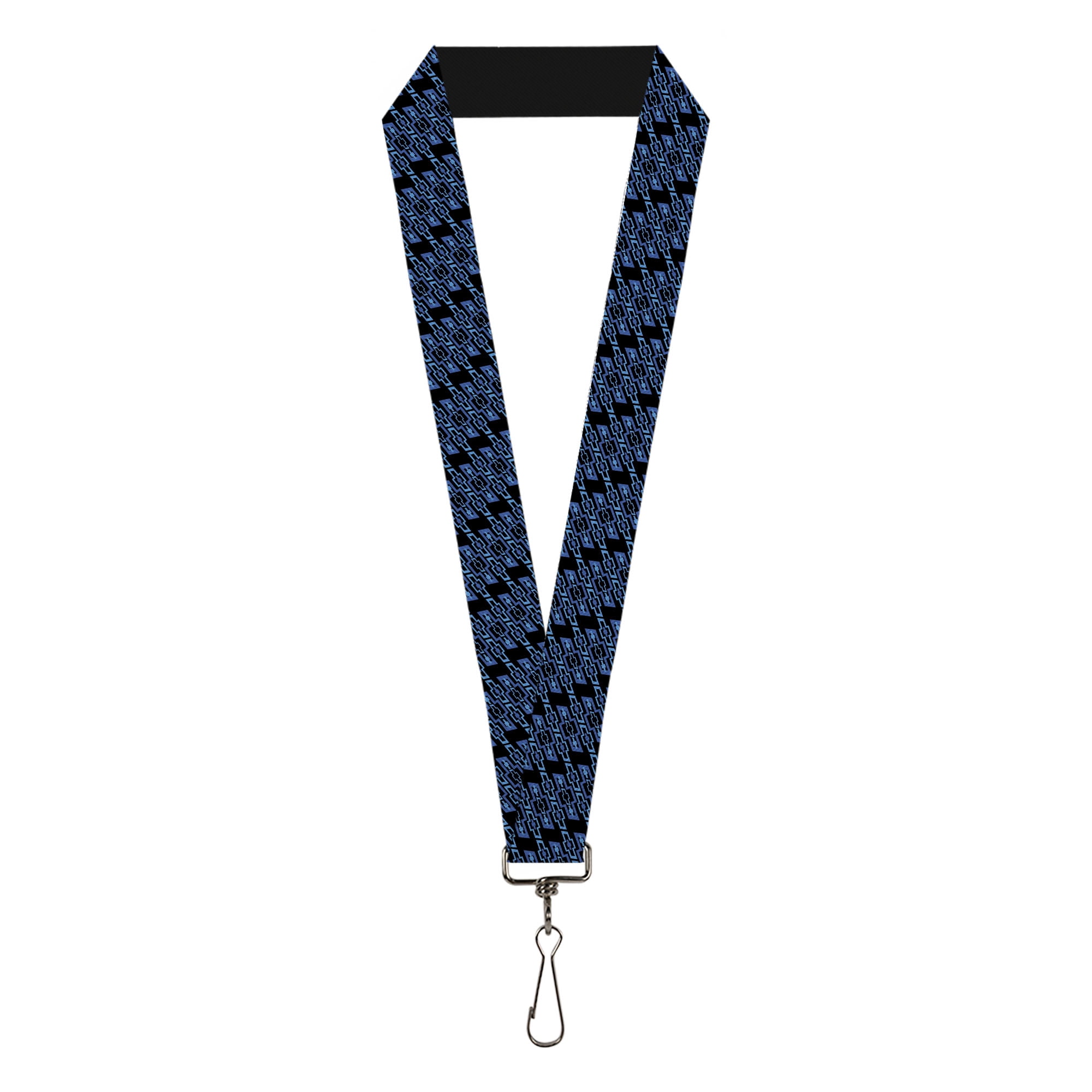 GM General Motors Lanyard, Diagonal Retro Chevy Bowtie Monogram Black ...