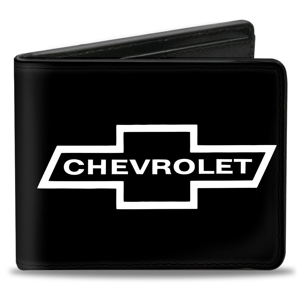 GM General Motors Wallet, Bifold, 1965 Chevrolet Bowtie Black White ...