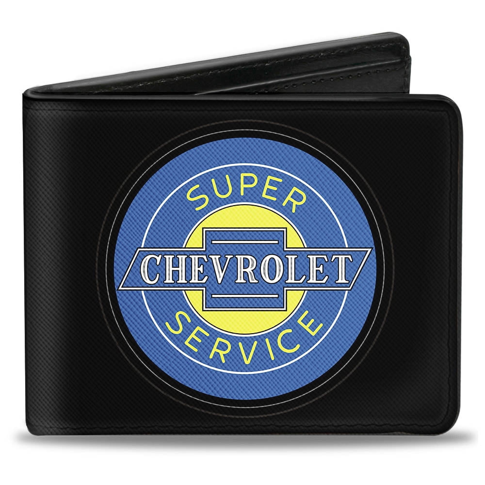 GM General Motors Wallet, Bifold, Chevrolet Super Service Logo Black ...