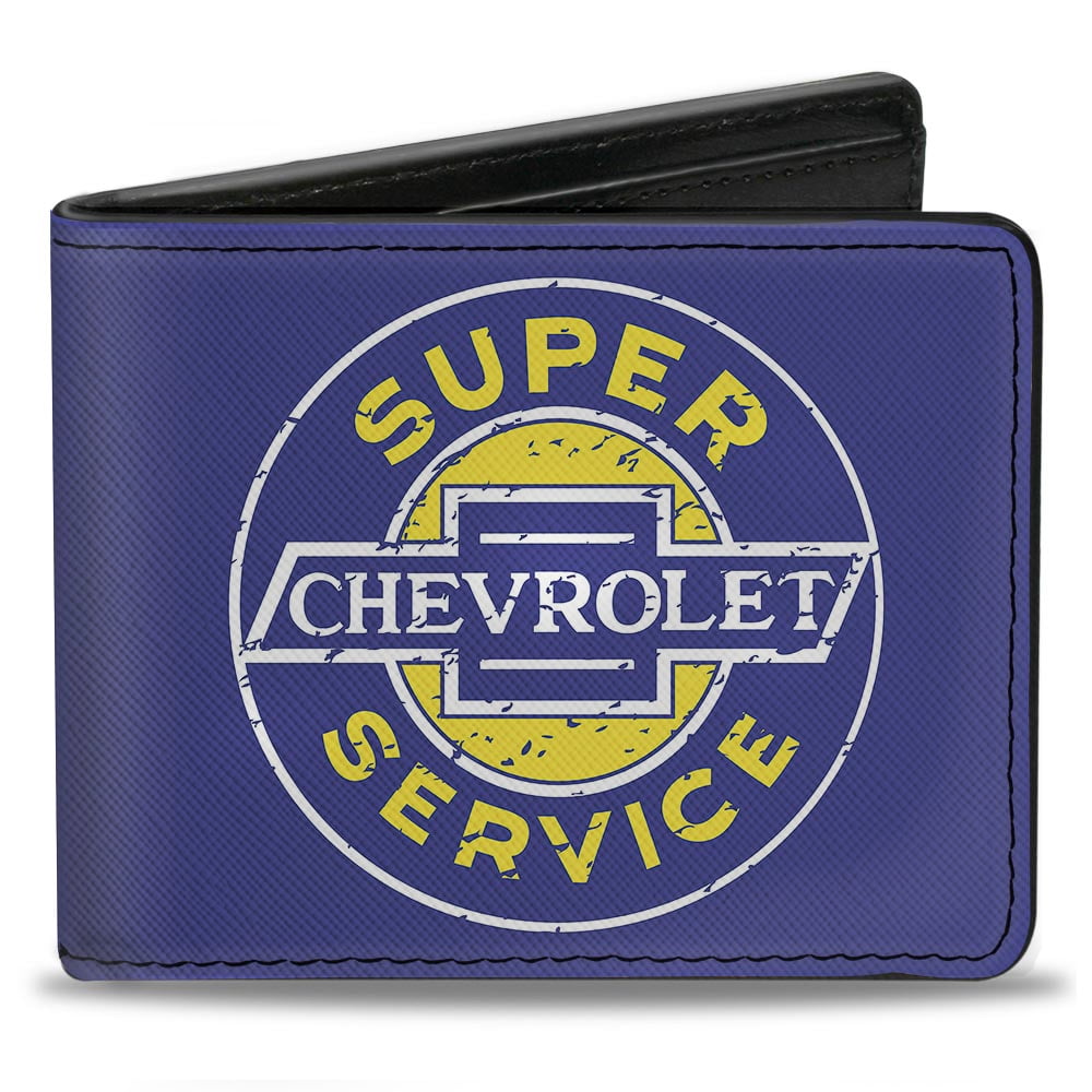 GM General Motors Wallet, Bifold, Chevrolet Super Service Logo Blue ...