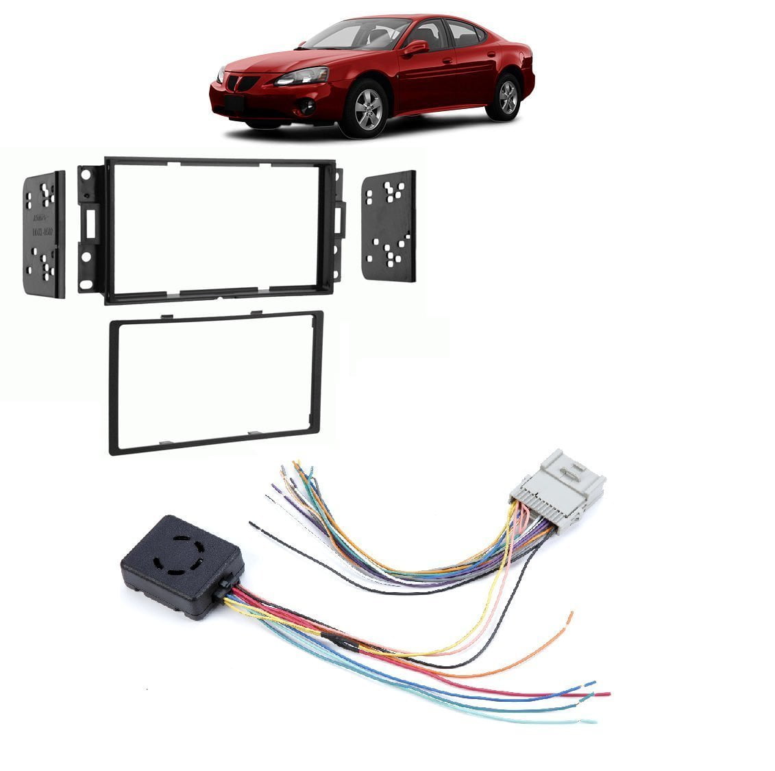 GM-K395 Install Kit for 2004-2008 Pontiac Grand Prix W/ Metra LC-GMRC-01 GM Class 2 Data Bus ...