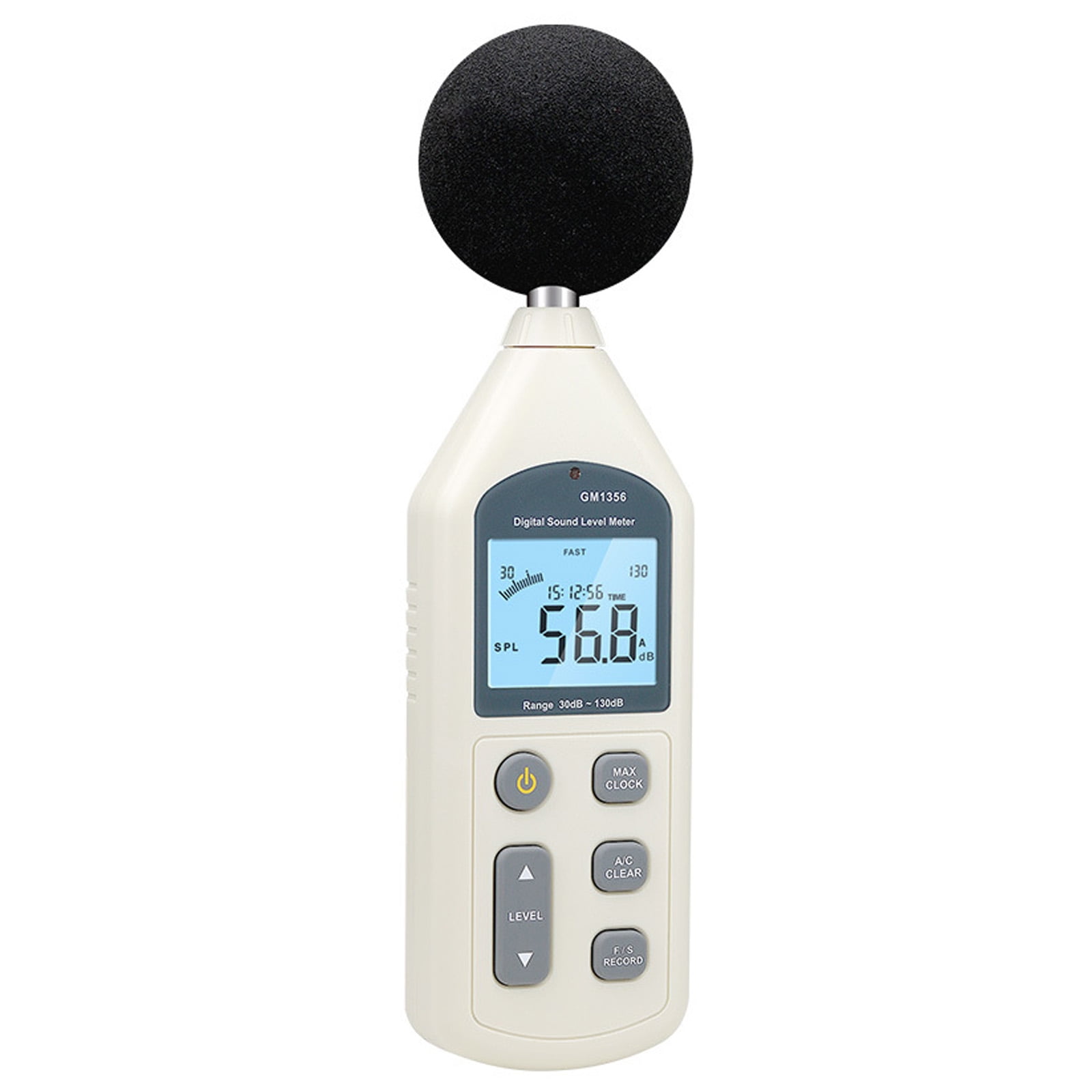 GM1356 Digital Sound Levels Meter 30-130dB Tester Backlit Screen ...