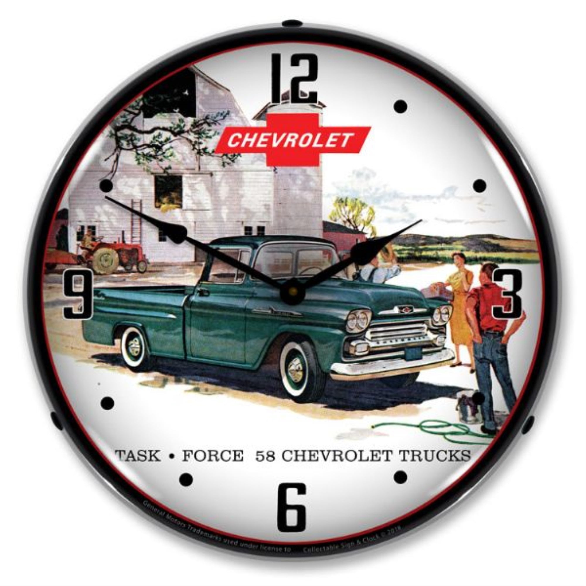 GM1801824 1958 Chevrolet Truck clock - Made in USA - Walmart.com