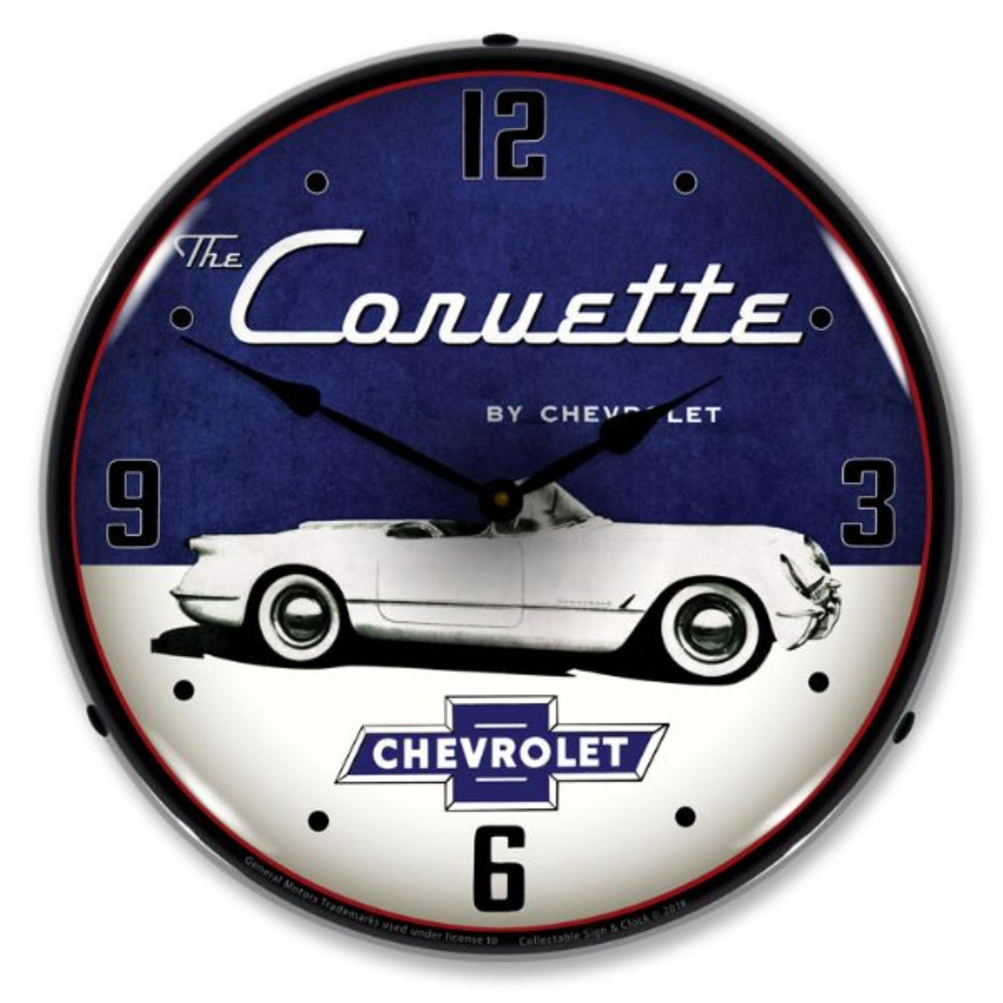 GM1802835 1954 Corvette clock - Made in USA - Walmart.com
