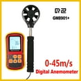 GM8901+ Air Flow Anemometer instrument Wind Speed Gauge Temperature LCD ...