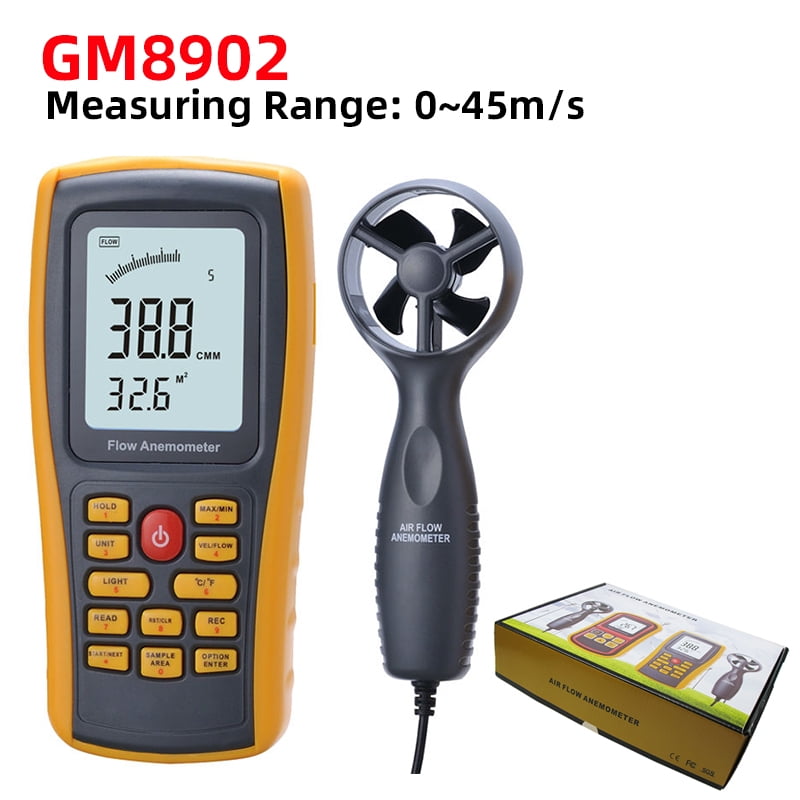 GM8903 Anemometer Portable Anemometro Thermometer GM816 Backlight Wind ...