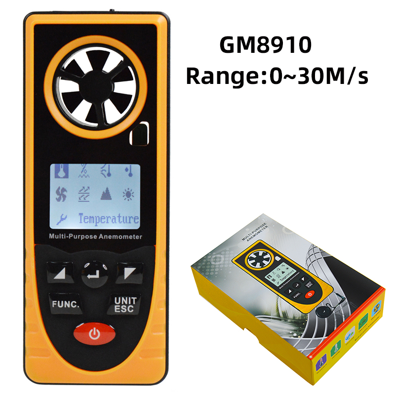 GM8903 Anemometer Wind Speed Meter Long Proble Wire Anemometer ...