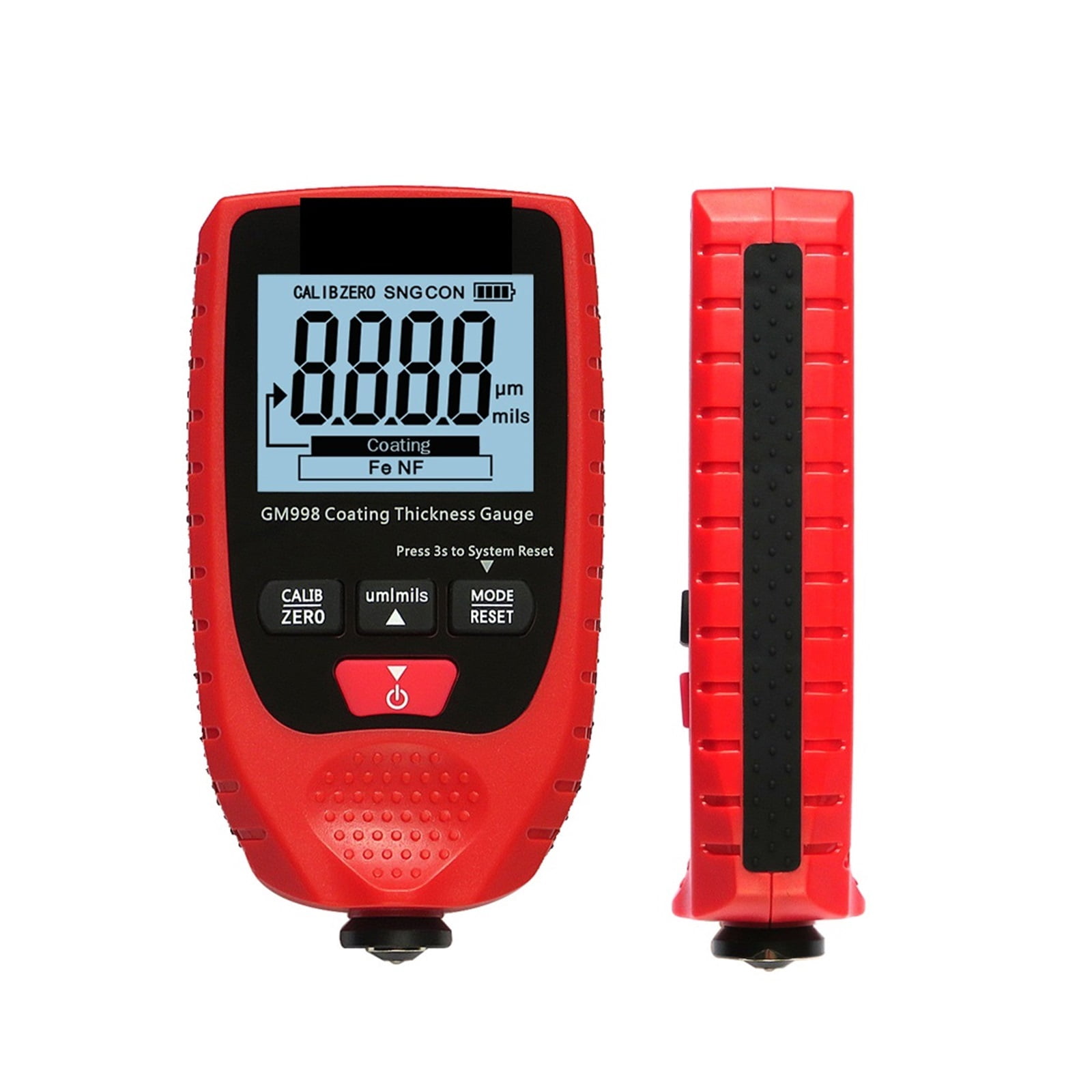 GM998 Car Paint Coating Thickness Gauge Electroplate Metal Coating ...