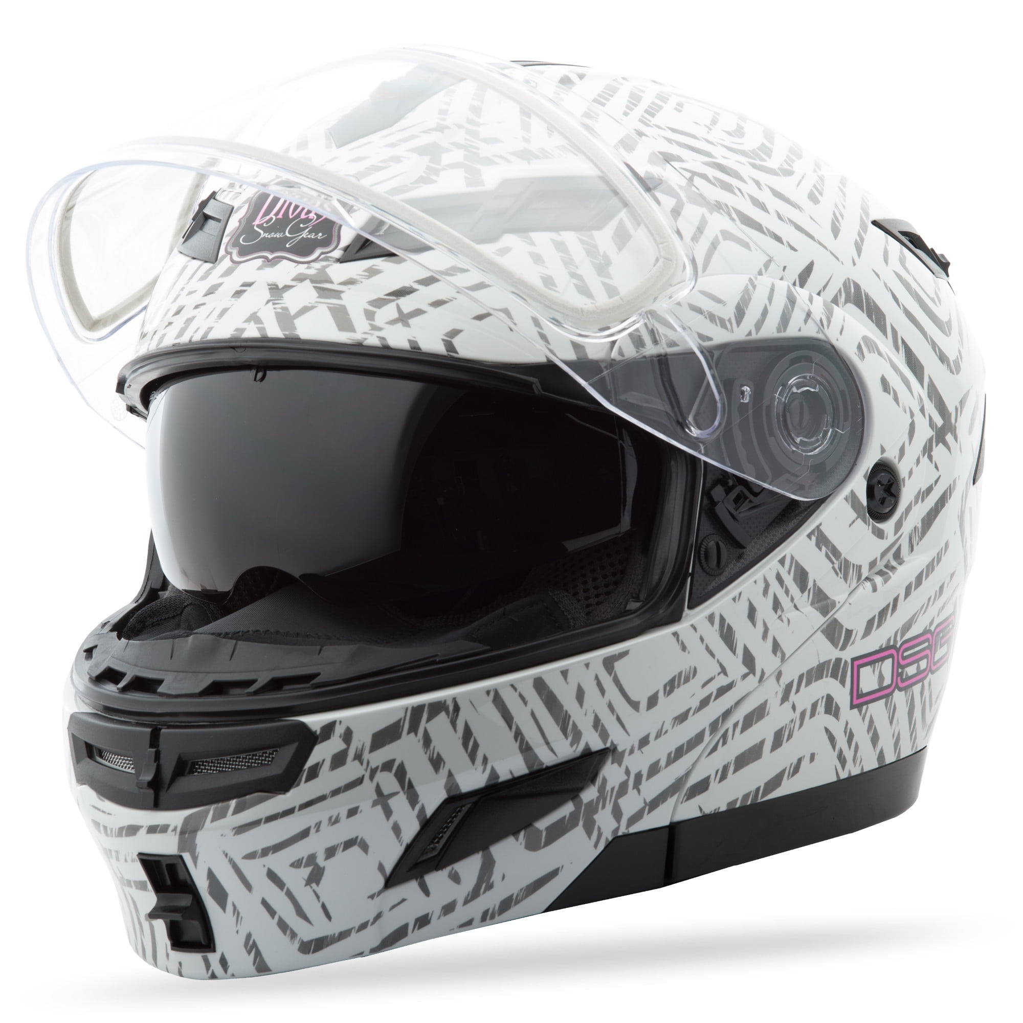 GMAX Womens DSG GM54S Aztec Modular Snow Helmet with Dual Pane Shield ...