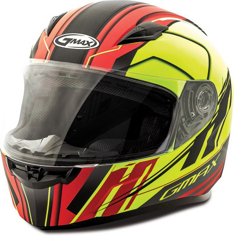 GMAX FF49 Rogue Street Helmet Matte Black/Hi Viz Red Md G7493685 F.TC ...