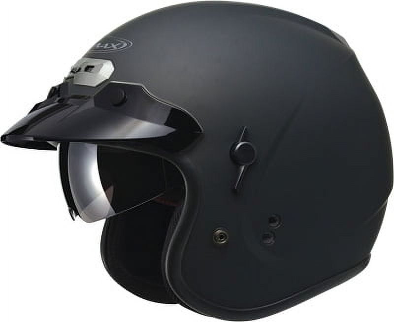 GMAX GM 32 Solid Motorcycle Helmet w/Sun Shield Flat Black XL G1320077 ...