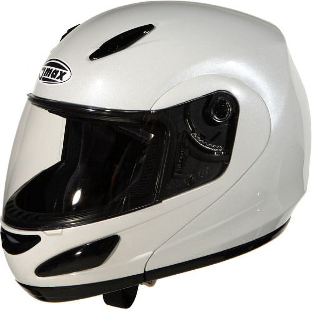 GMAX GM44 Solid Modular Helmet Pearl White XS G144083 - Walmart.com
