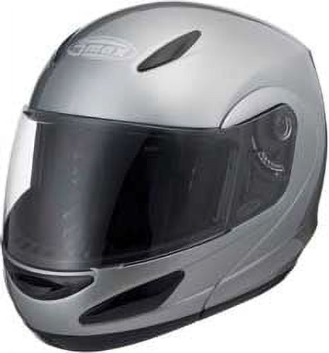 GMAX GM44 Solid Modular Helmet Silver XS G144193 - Walmart.com