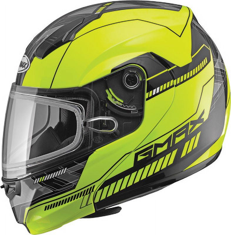 GMAX MD04 Multi Color Modular Snow Helmet Hi-Vis Yellow/Black Md ...