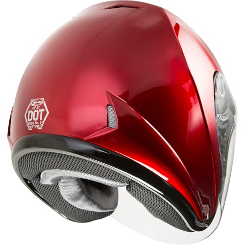 GMAX OF-17 Helmet (Candy Red, Large) - FMVSS 218 Approved - Walmart.com