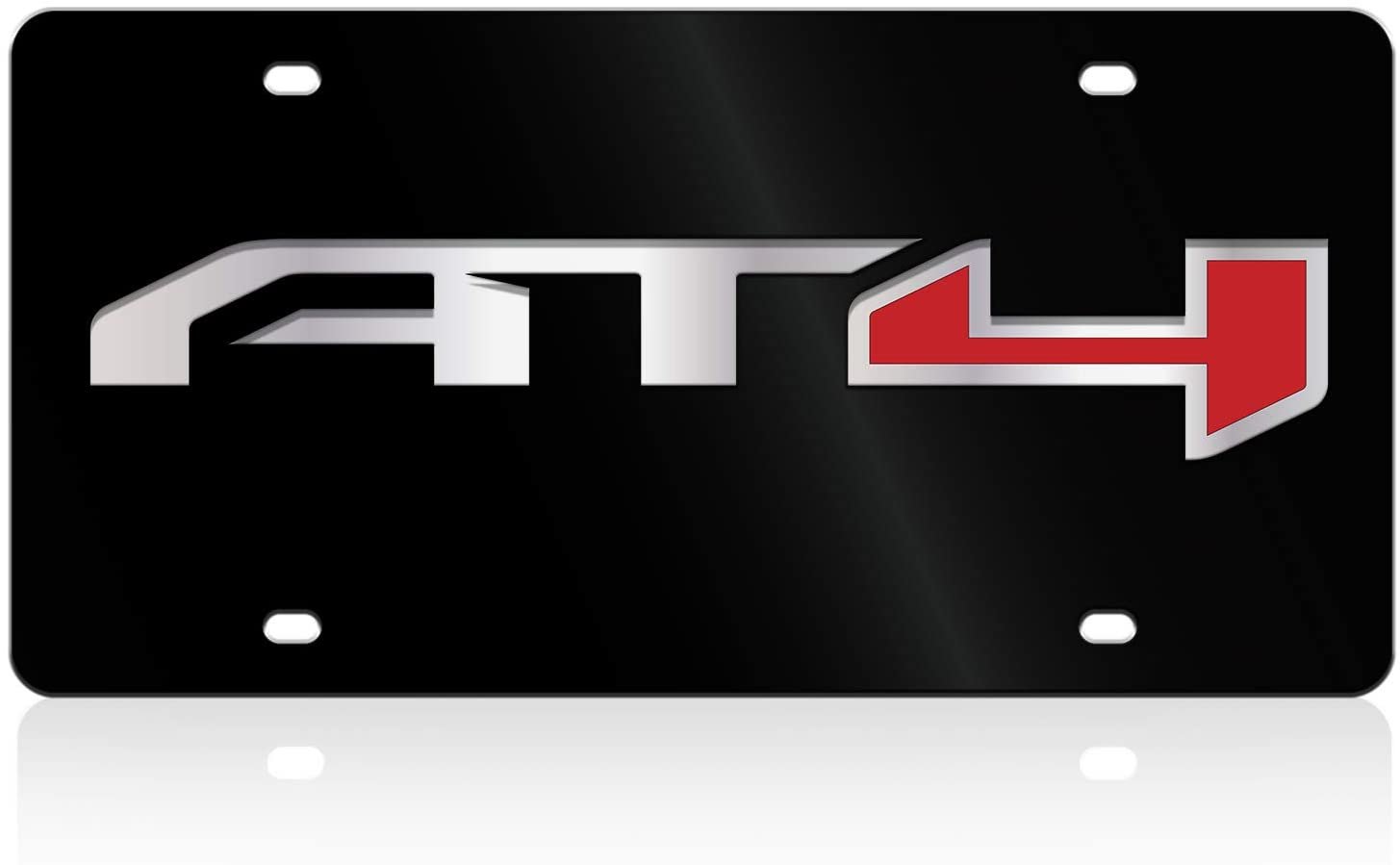 GMC AT4 Lazer-Tag Acrylic License Plate - Black - Walmart.com