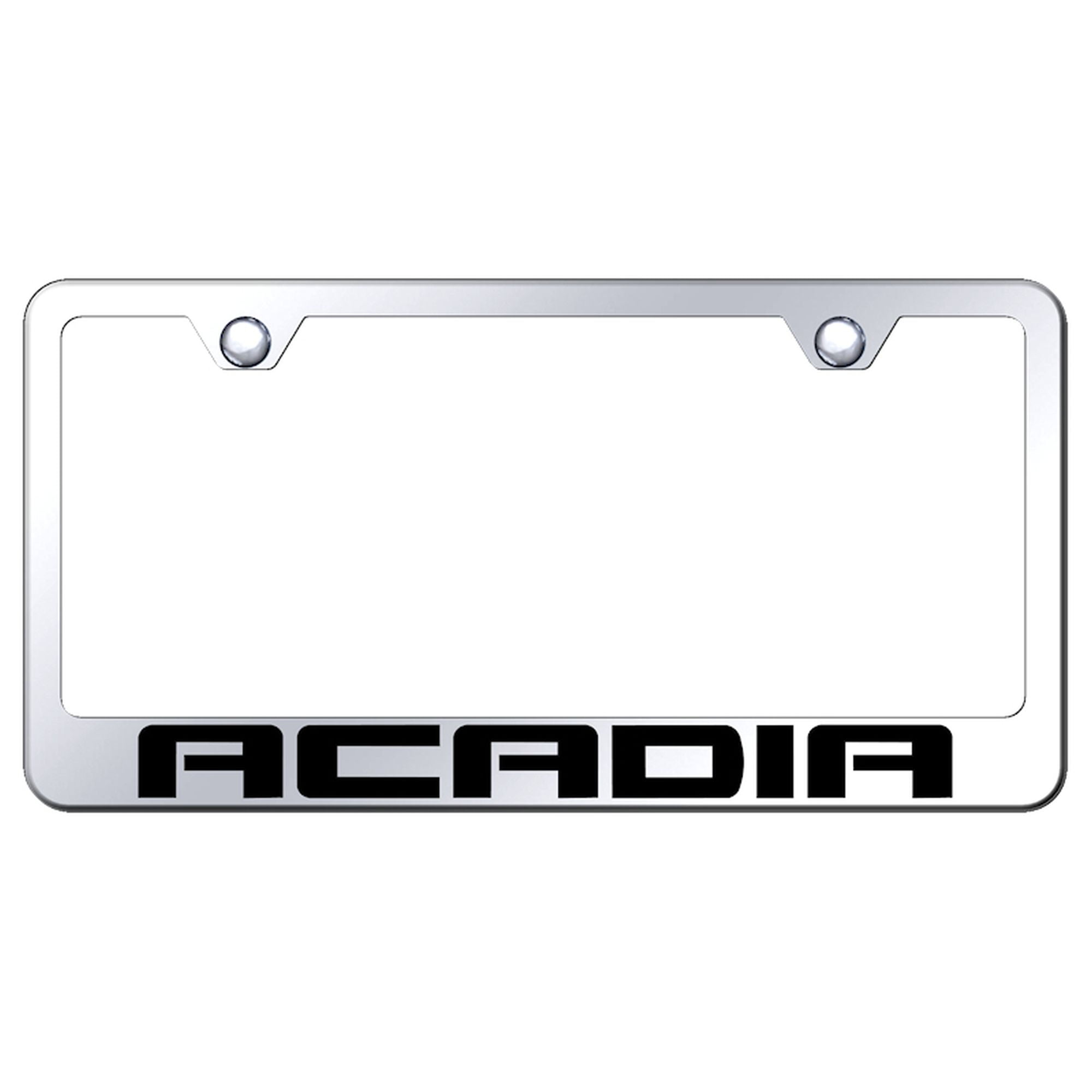 GMC Acadia Laser Etched Logo Stainless Steel License Plate Frame ...