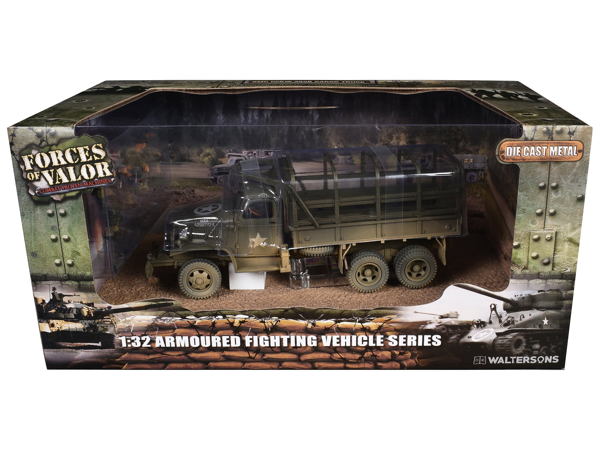 GMC CCKW-353B Cargo Truck "WWII" (1945) US Army w/Figures "Armoured ...