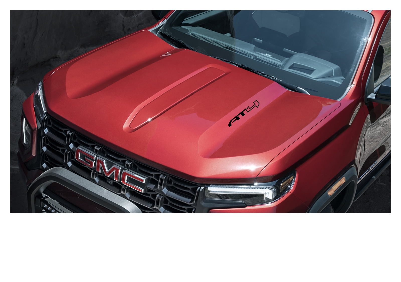 GMC Canyon AT4 Matte Black Hood Lettering Decals 2023-2025 Set of 2 GM ...