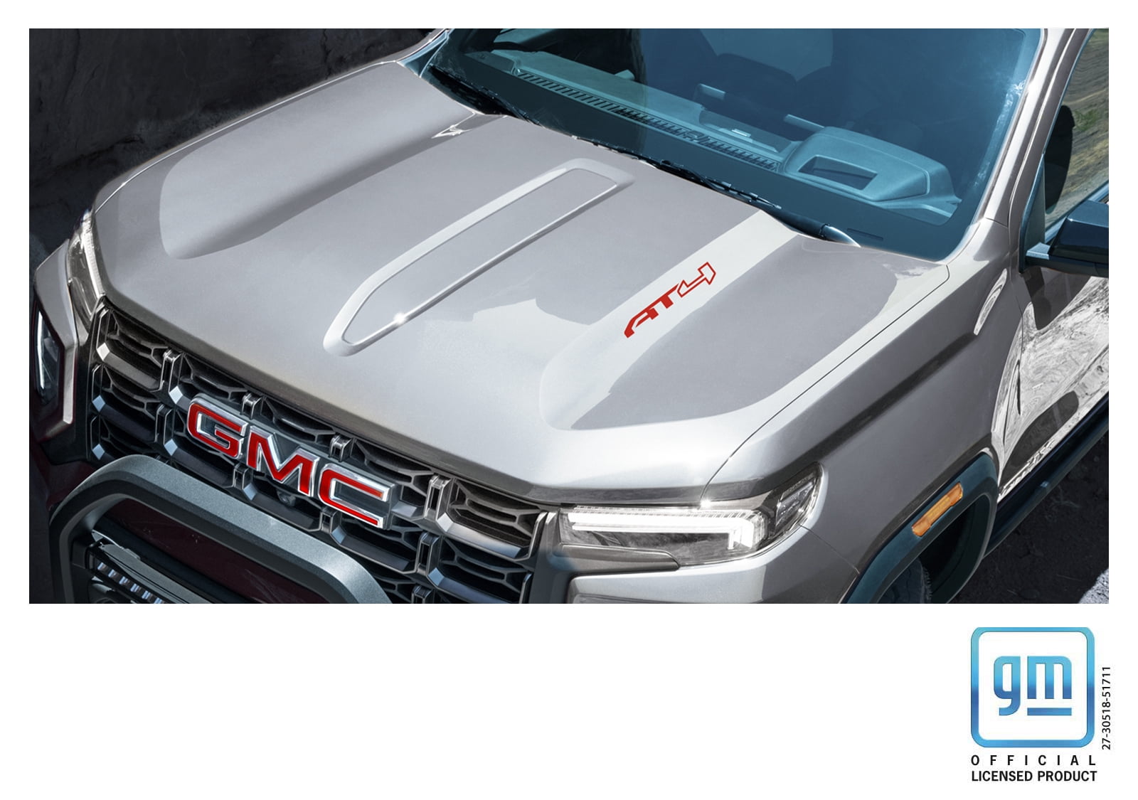 GMC Canyon AT4 Red Hood Lettering Decals 2023-2025 Set of 2 - Walmart.com