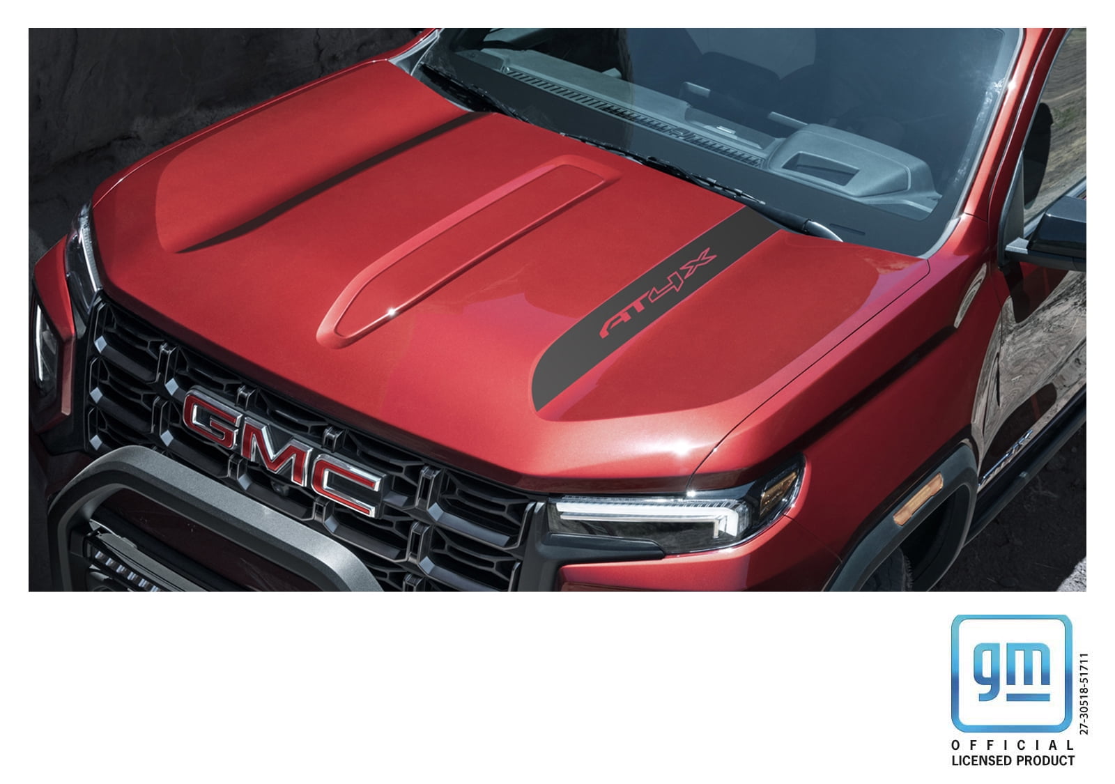 GMC Canyon AT4X Matte Black AT4X Hood Decals 2023-2025 Set of 2 ...