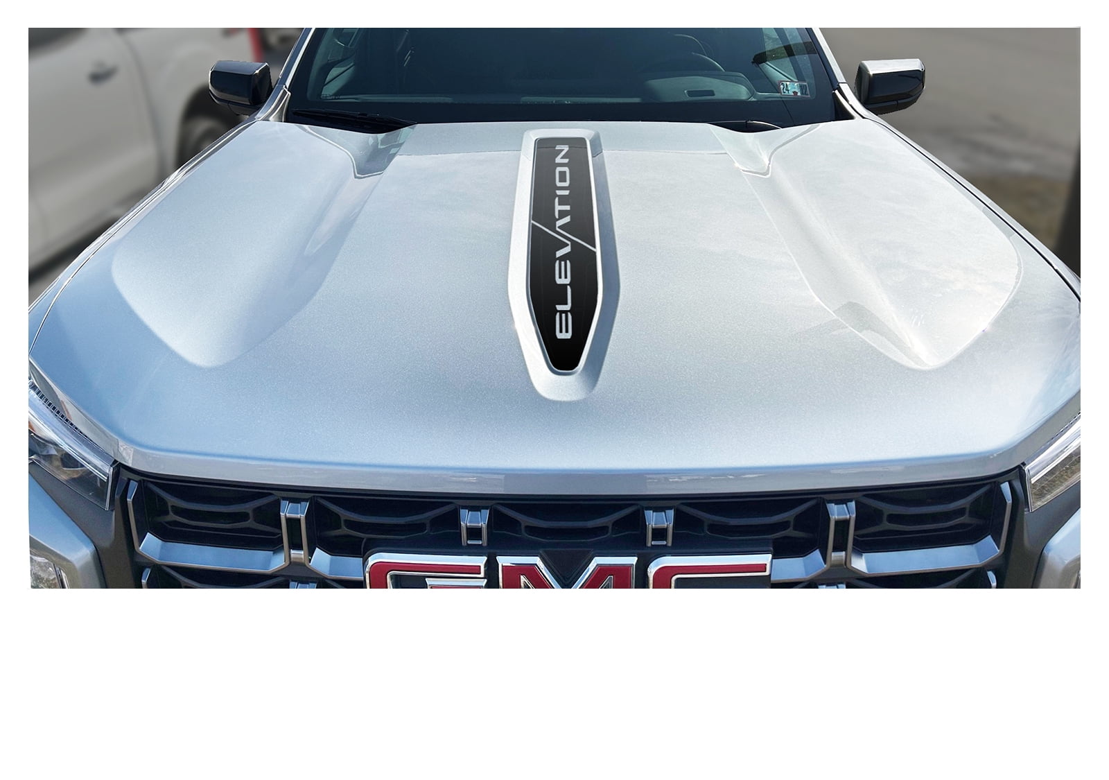 GMC Canyon Elevation Matte Black Center Hood Decal 2023-2026 GM ...