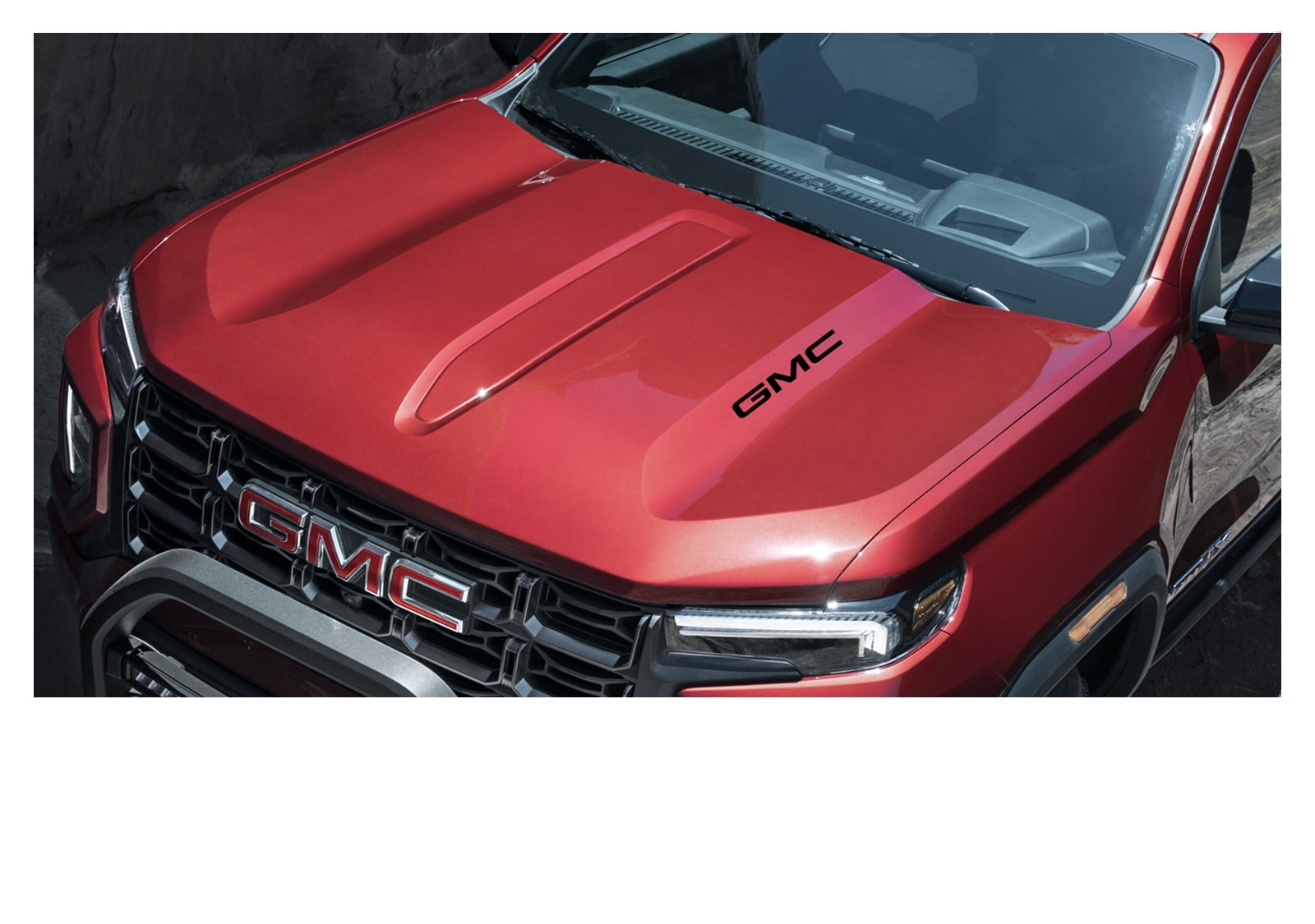 GMC Canyon GMC Matte Black Hood Lettering Decals 2023-2025 Set of 2 GM ...