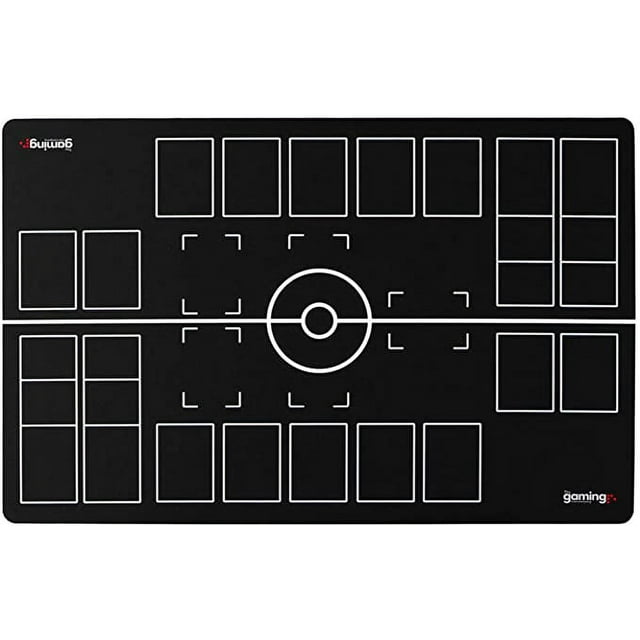 GMC Classic 2 Player Black & White Pokemon Gaming Mat Trading Card Game ...