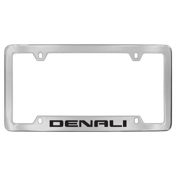 GMC Denali Chrome Plated Metal Bottom Engraved License Plate Frame ...