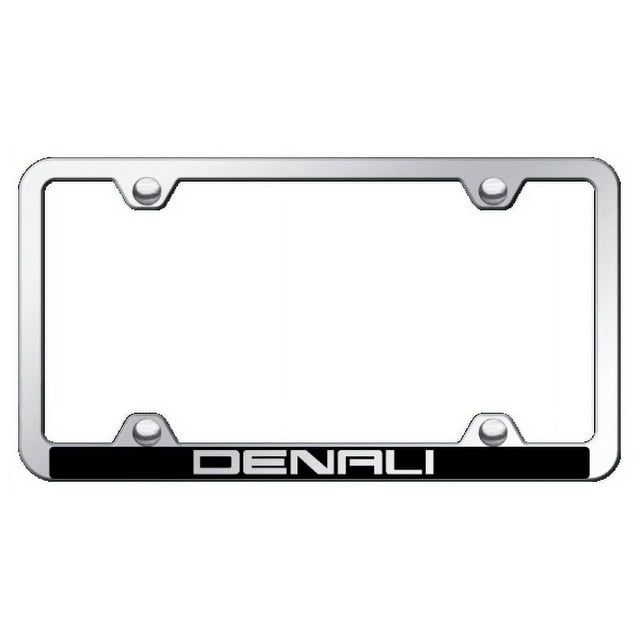 GMC Denali Logo Wide Body Chrome ABS License Plate Frame Official ...