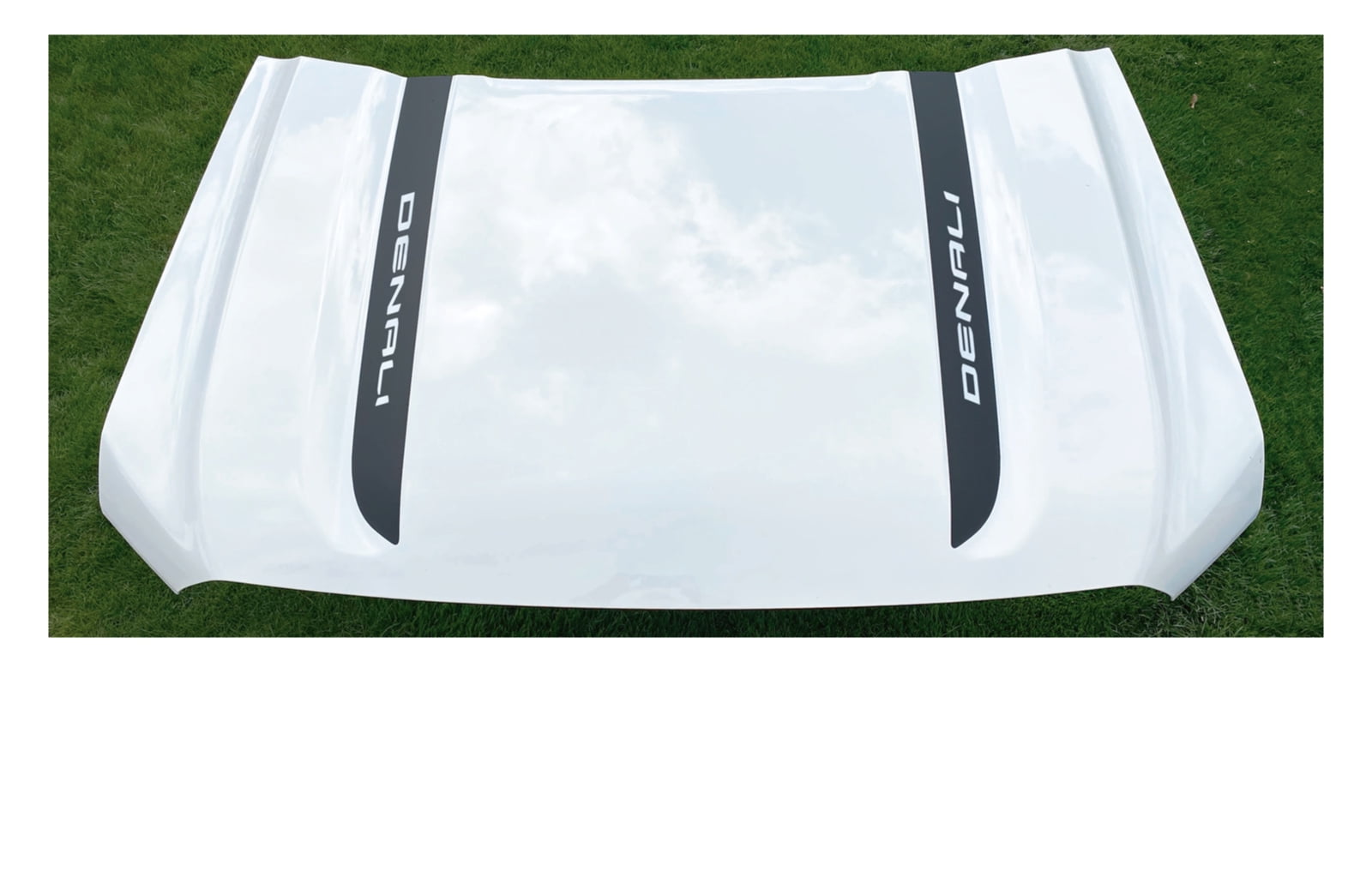GMC SIERRA Matte Black DENALI Hood Decals 2019-2026 Set of 2 GM ...