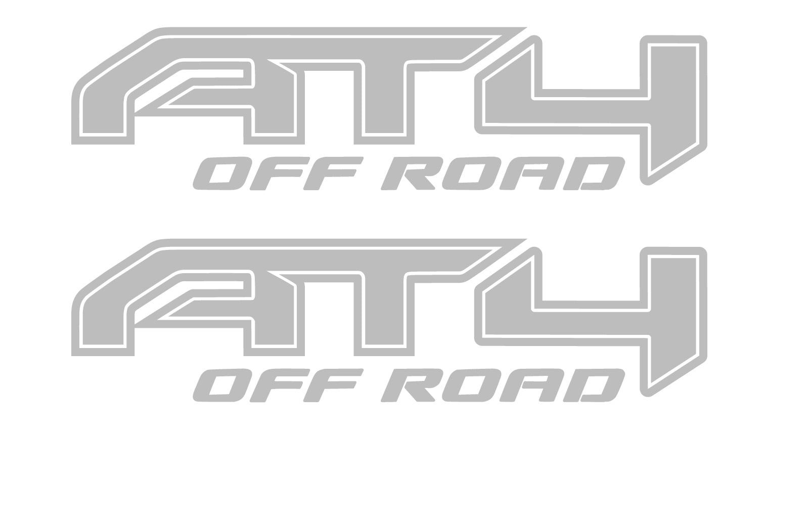 GMC SIERRA Silver AT4 Off Road Bedside Decals 2019-2026 Set of 2 GM ...