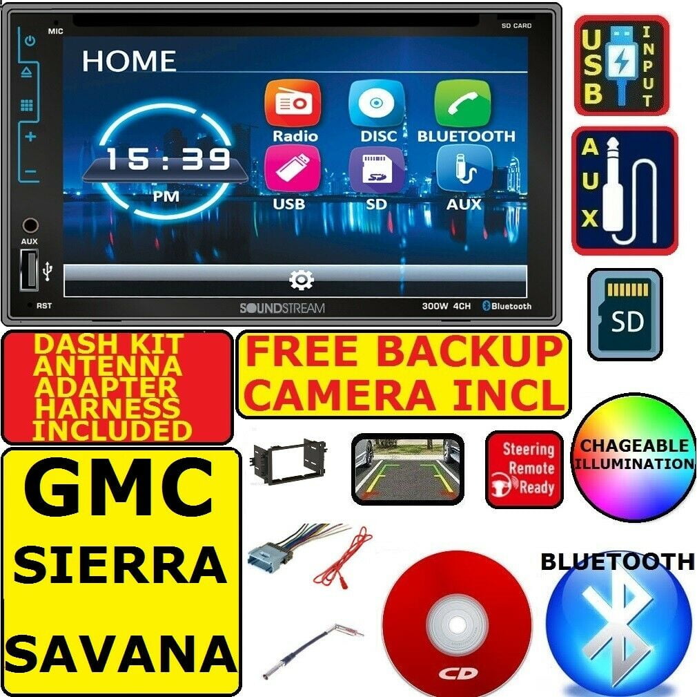 GMC SIERRA TRUCK & SAVANA VAN Cd Dvd USB TOUCHSCREEN Bluetooth CAR ...