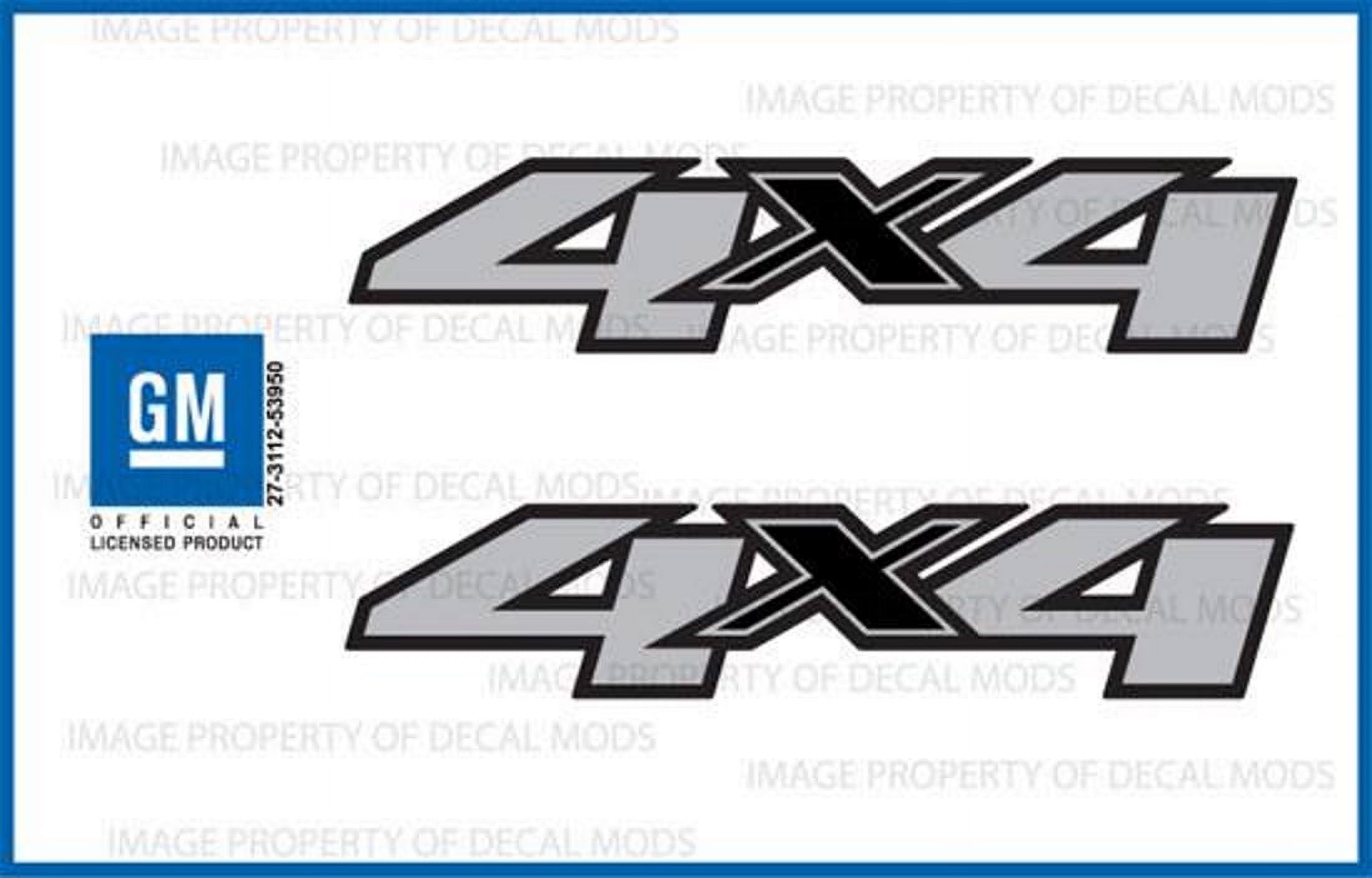 GMC Sierra 4x4 decals stickers - F (2007-2013) bed side 1500 2500 3500 ...