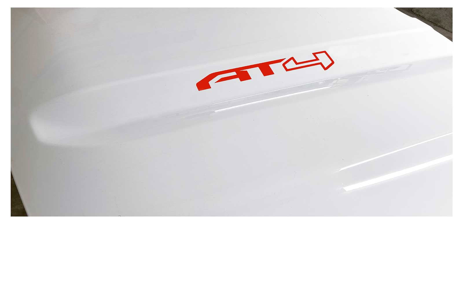 GMC Sierra AT4 Red Hood Lettering Decals 2019-2025 Set of 2 GM Licensed ...