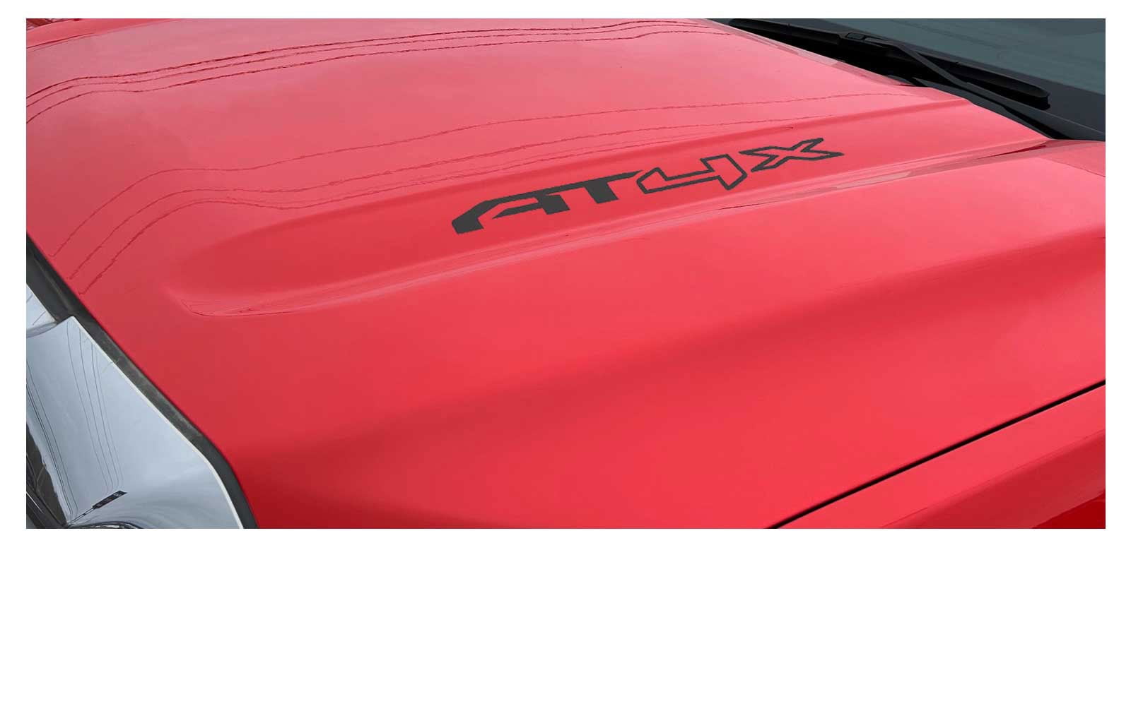 GMC Sierra AT4X Matte Black Hood Lettering Decals 2019-2025 Set of 2 GM ...