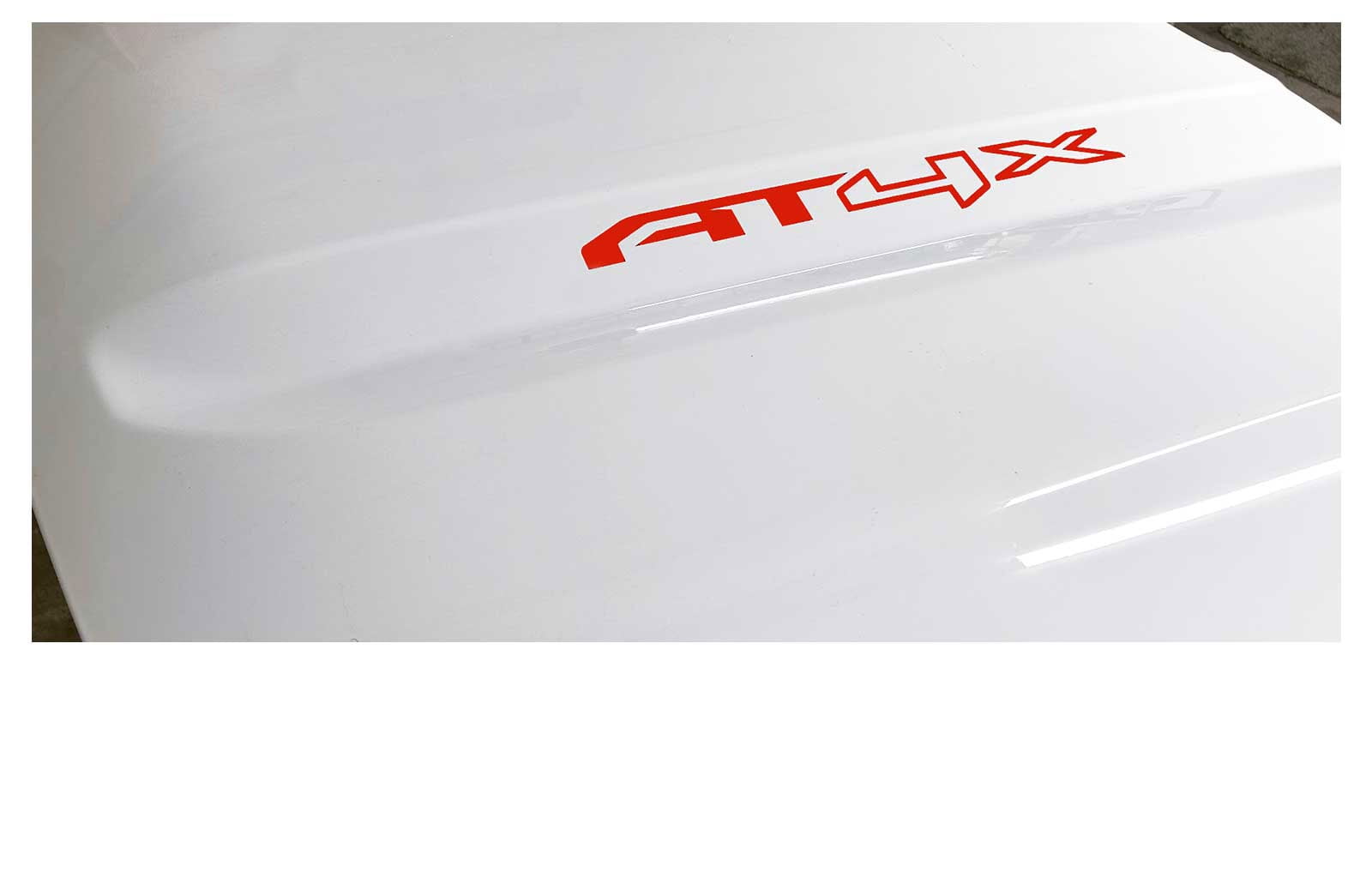 GMC Sierra AT4X Red Hood Lettering Decals 2019-2025 Set of 2 GM ...