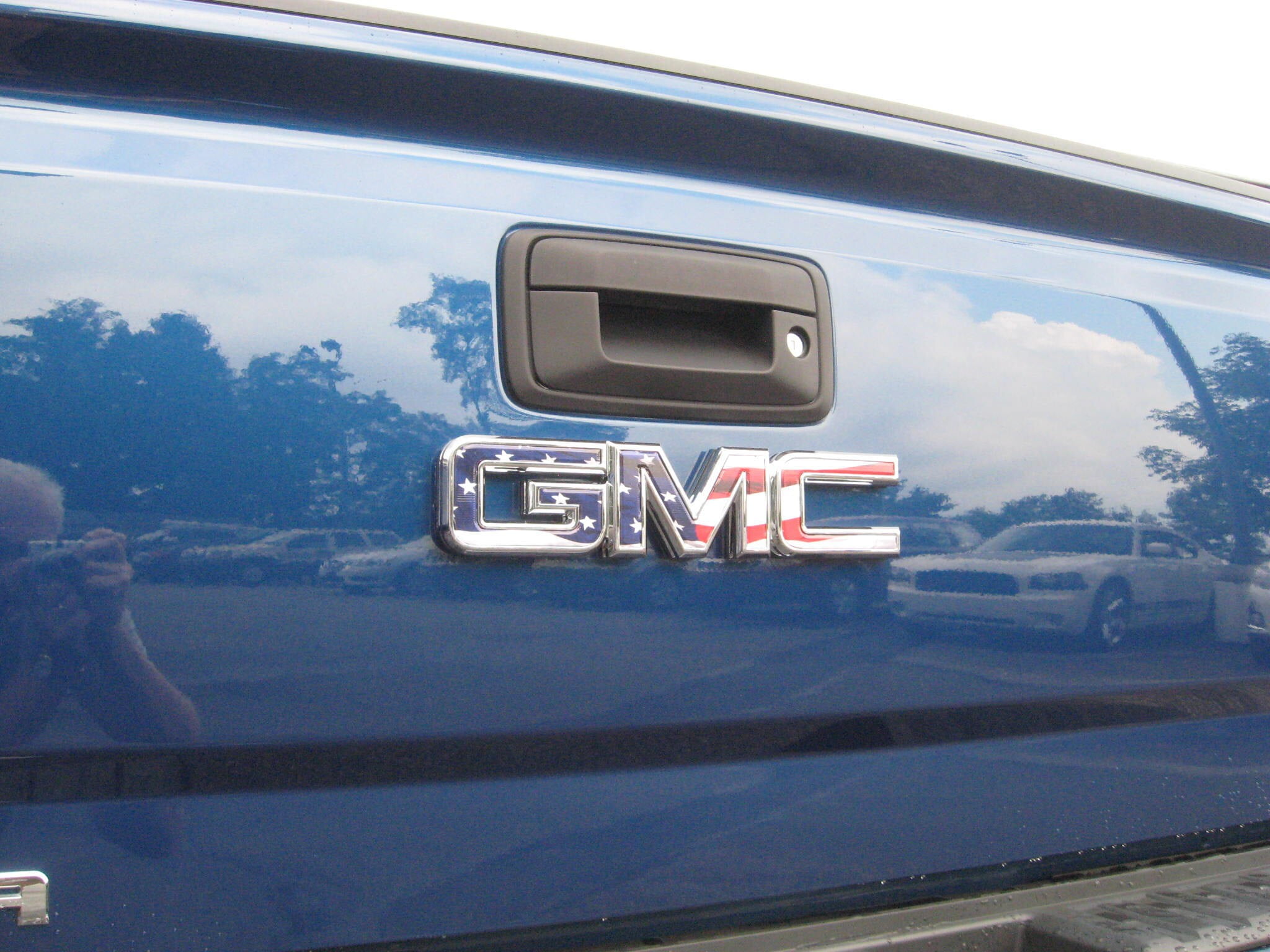 GMC Sierra American Flag GMC Tailgate Emblem Overlay Decal 2014-2018 ...