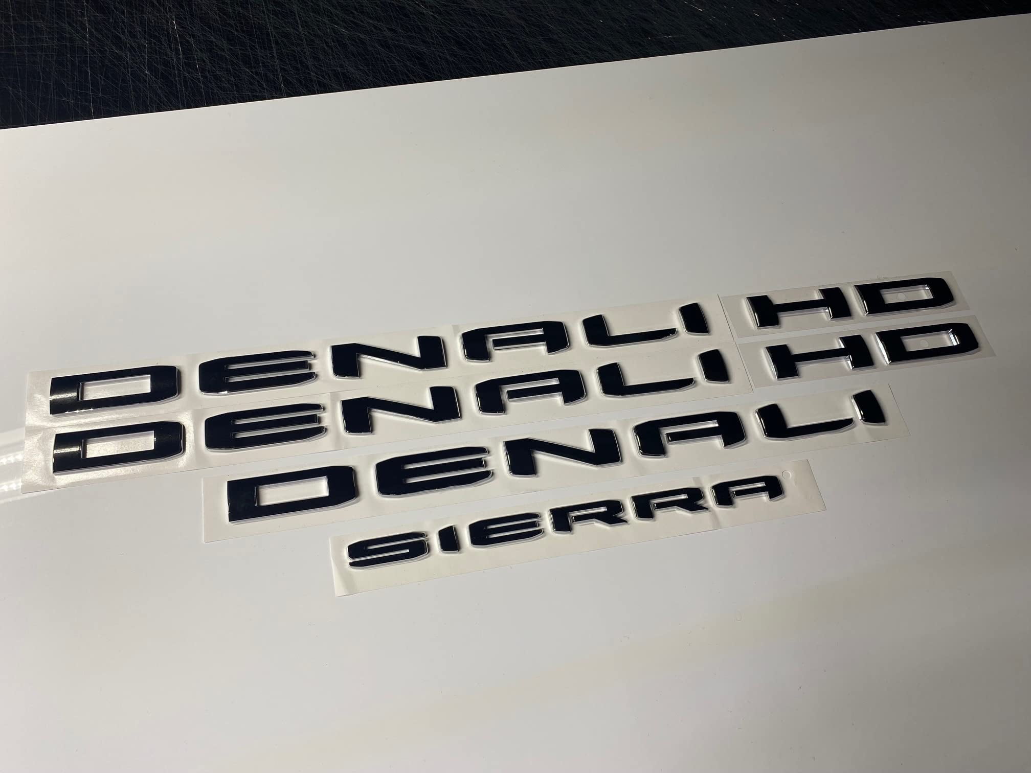 GMC Sierra DENALI HD Emblem Overlay Decal Lettering Set 2019-2026 GM ...