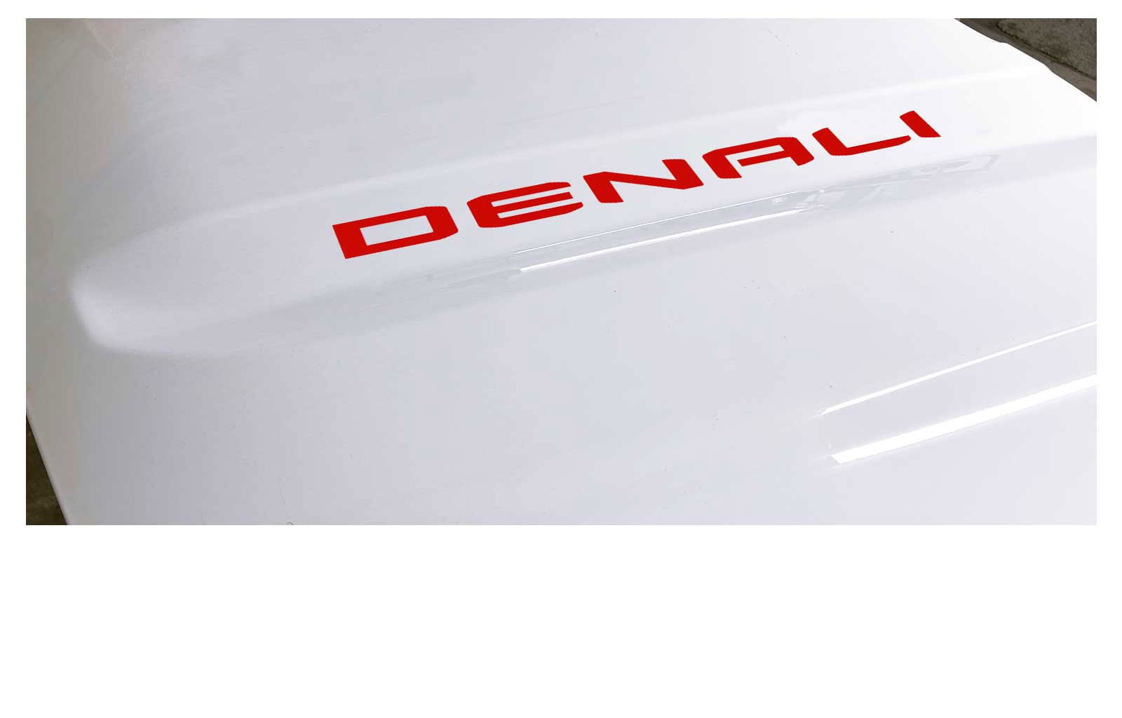 GMC Sierra Denali Red Hood Lettering Decals 2019-2026 Set of 2 GM ...