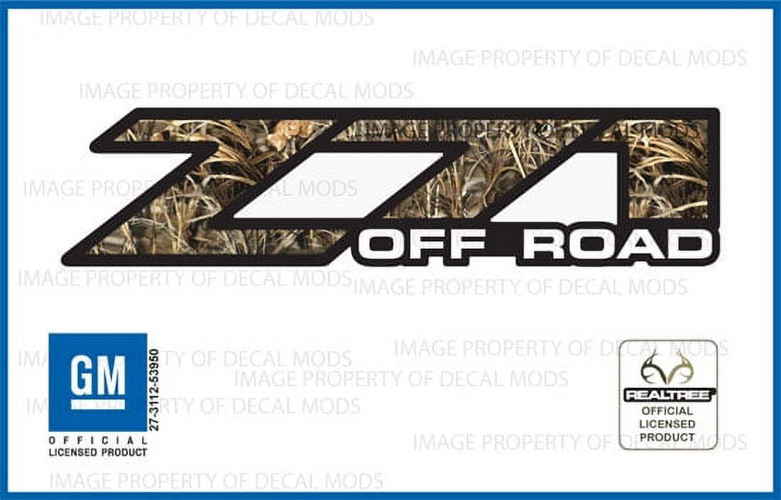 GMC Sierra RealTree MAX4 Z71 Off Road decals stickers - MAX4 (2001-2006 ...