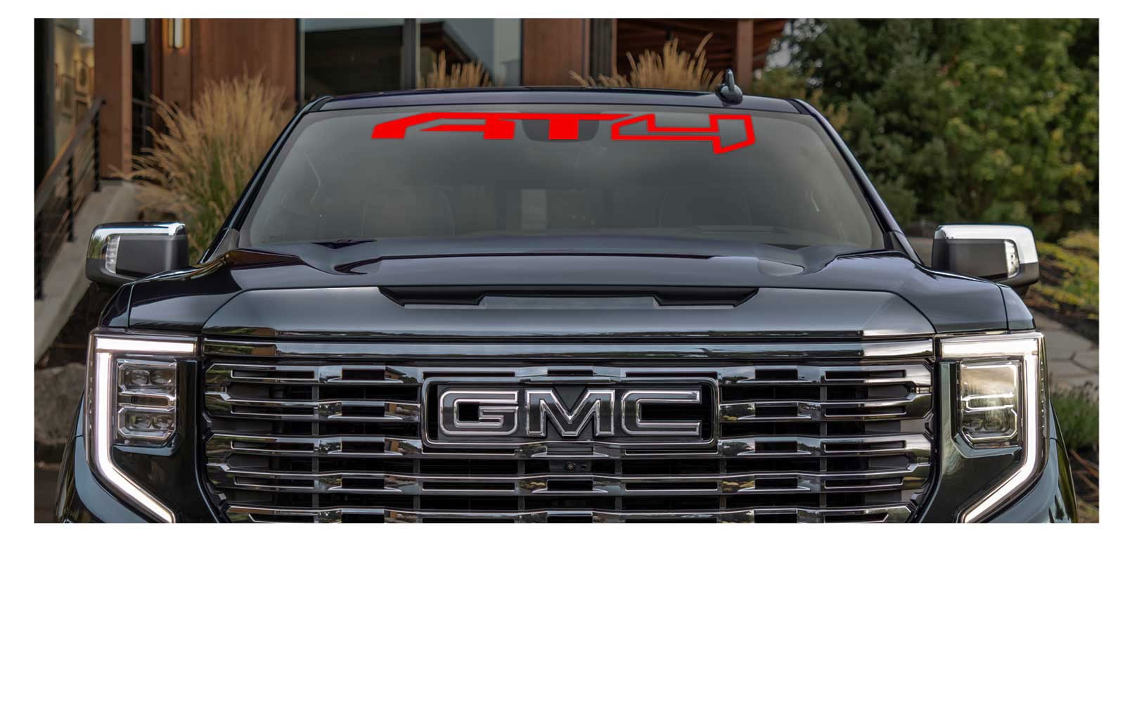 GMC Sierra Red AT4 Windshield Banner Decal 2019-2026 GM Licensed ...