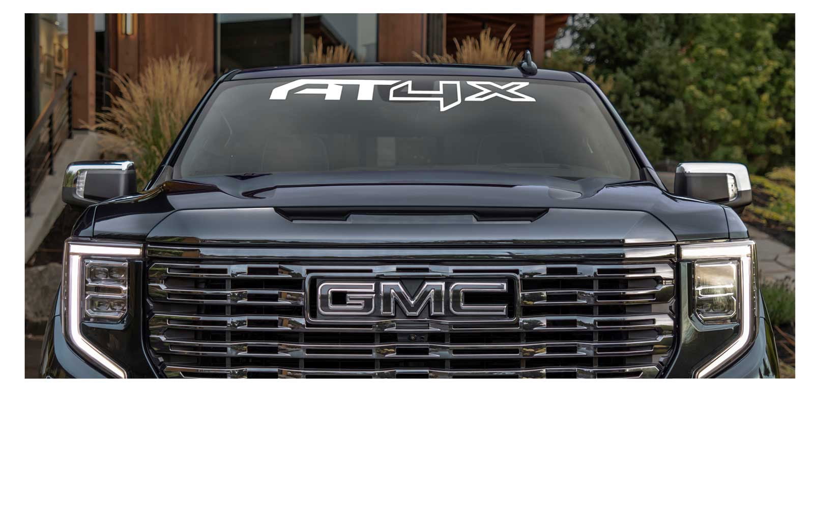 GMC Sierra White AT4X Windshield Banner Decal 2019-2025 GM Licensed ...