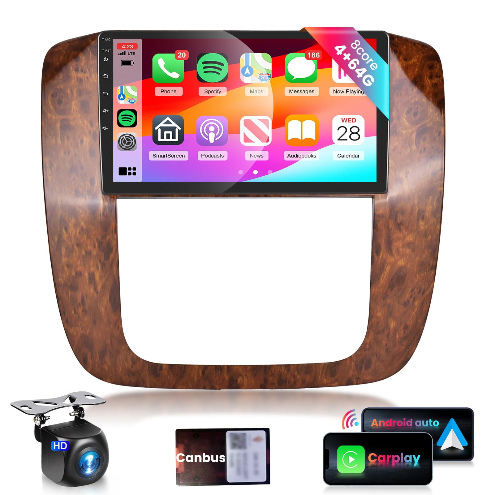 for GMC Sierra Yukon Chevy Silverado Tahoe Suburban 2007-2013 Radio,【Hi-Res DSP 46EQ】 8Core 4G ...