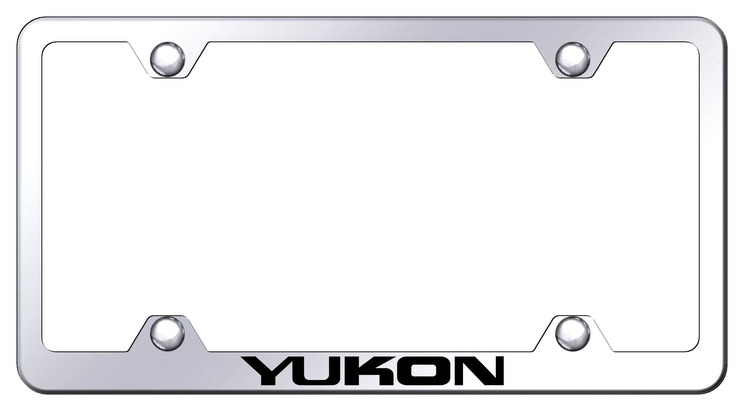 GMC Yukon Laser Etched Logo Stainless Steel Wide Body License Plate ...