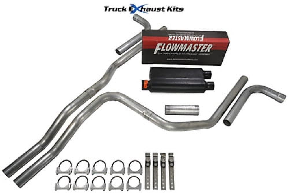 GMC Yukon XL 2000-2006 2.5" Dual Exhaust Kit Side Exit Flowmaster 50 ...