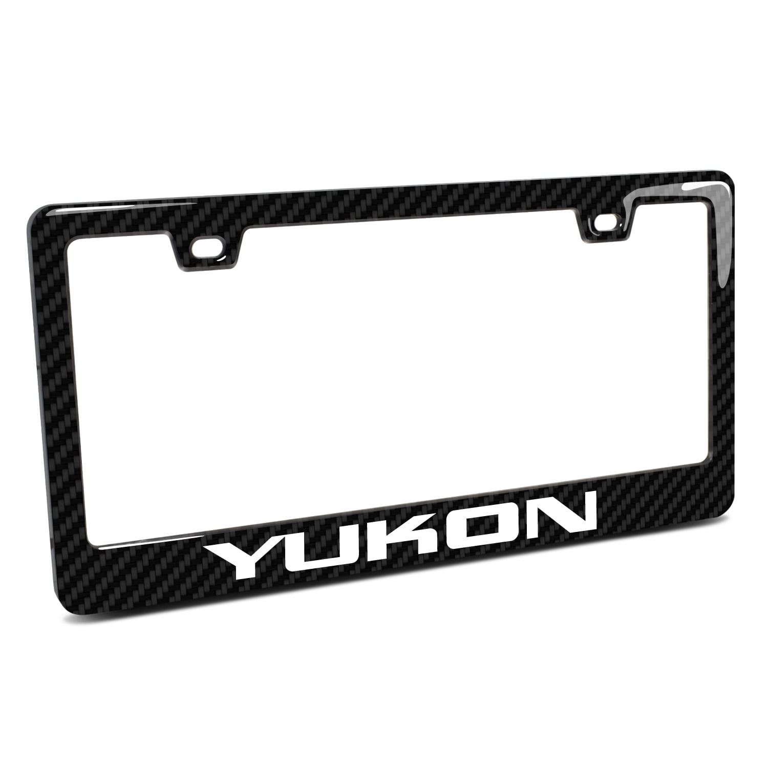 GMC Yukon in 3D on Real Carbon Fiber Finish ABS Plastic License Plate ...