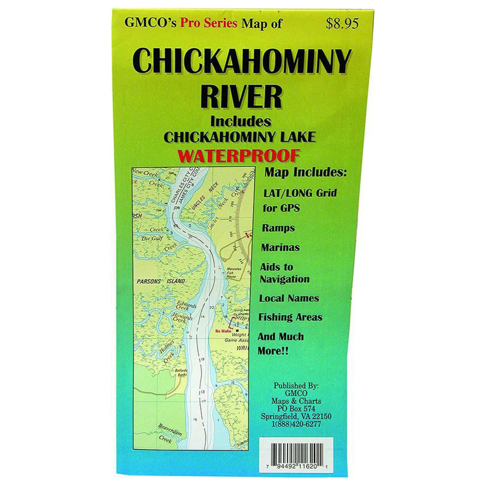 GMCO Chickahominy River Map Pro Series GPS/Folded, 11600PS - Walmart.com