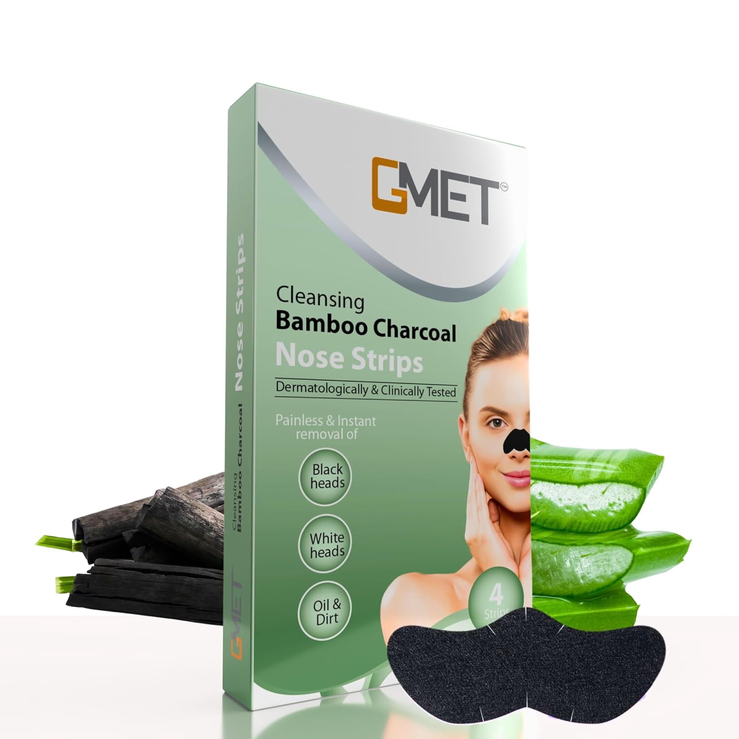 GMET Deep Purifying Nose Strips for Men Women Pack of 5 With Fuji Green ...