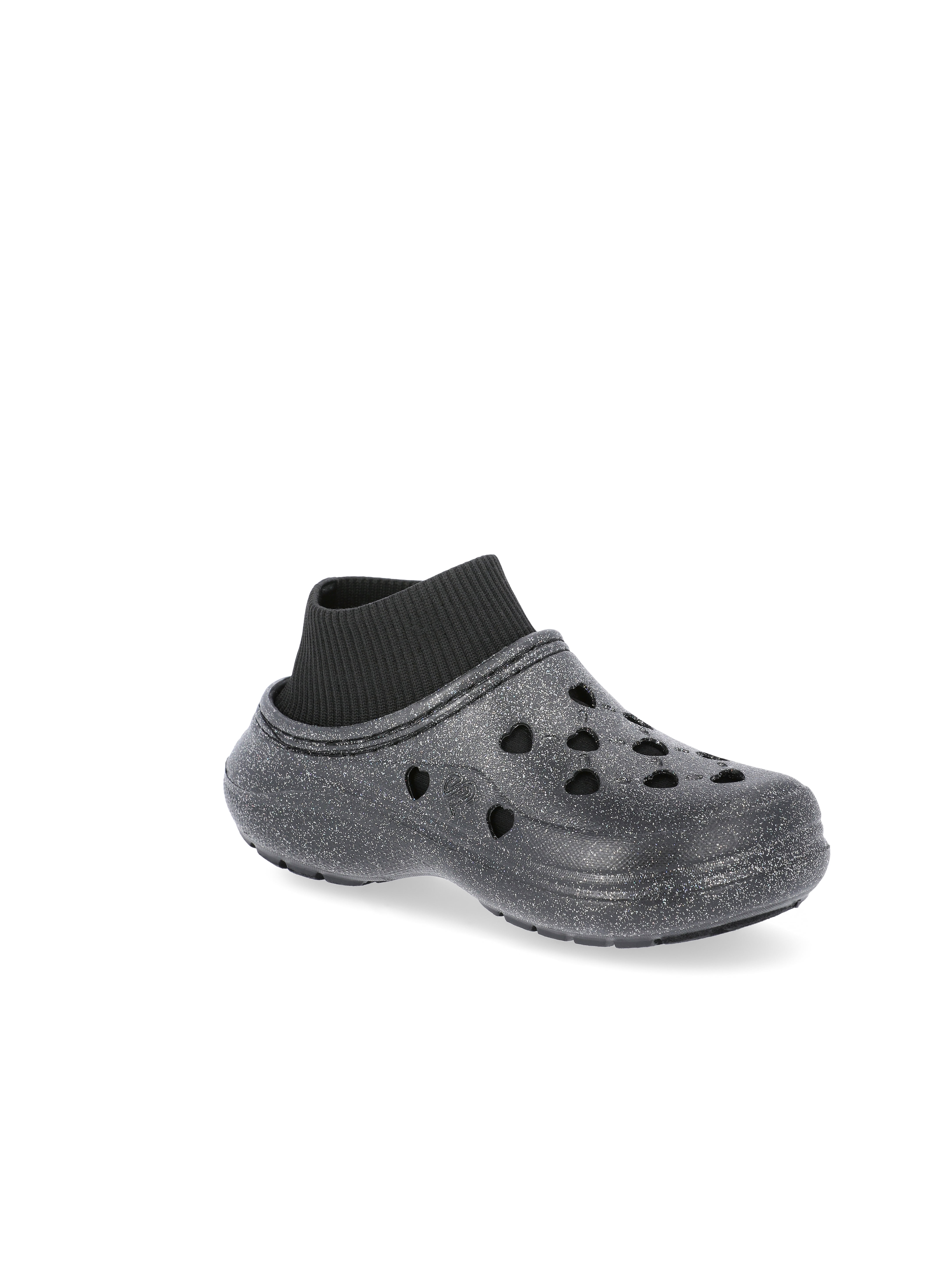 Justice Little & Big Girl Glitter Sock Clog - Walmart.com